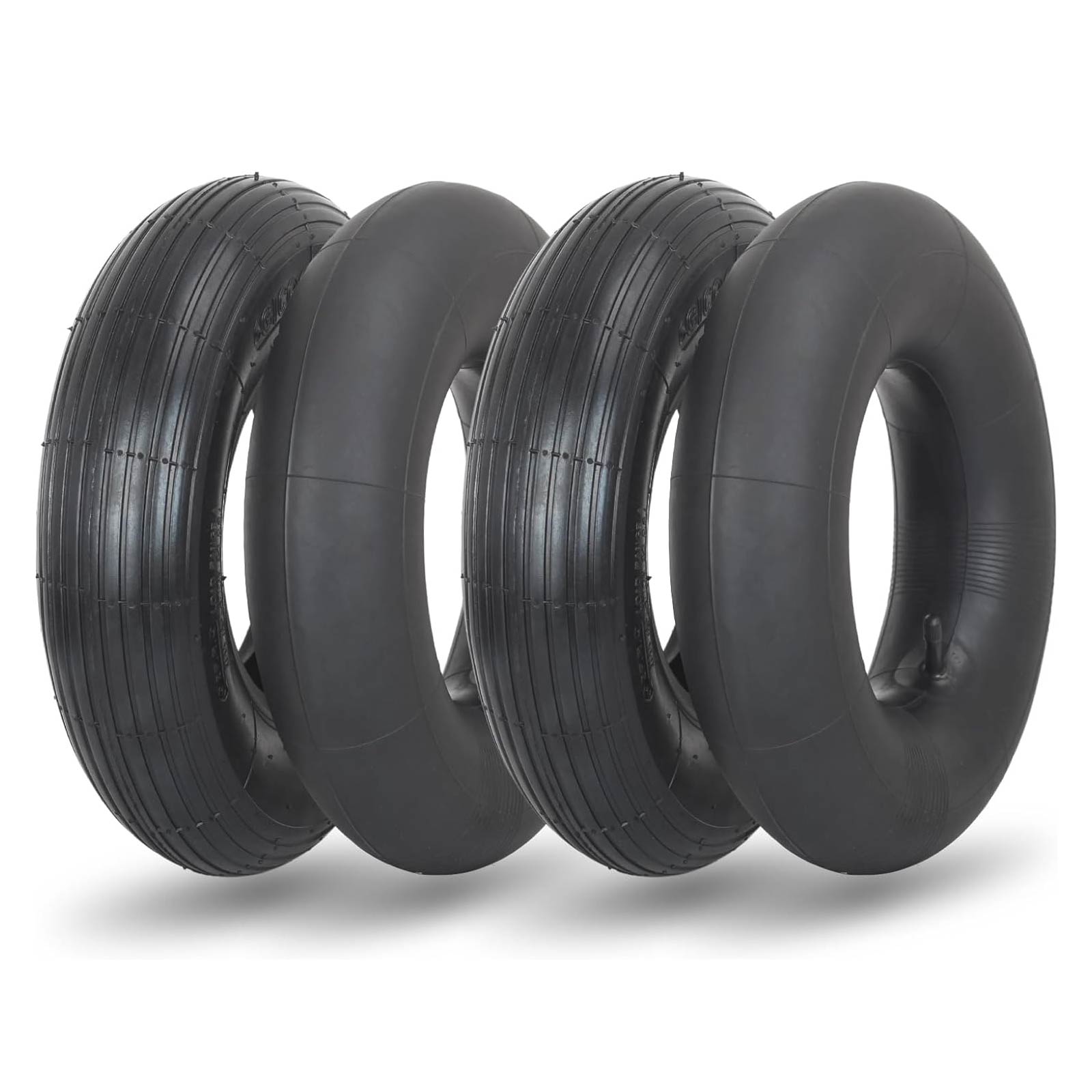 4.00-6 Replacement Tire and Inner Tube Set, 13" Heavy Duty Tire and Wh ...