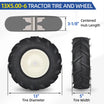 13x5.00-6" Tiller Tire and Wheel, 1" Axle Size, 3-1/8" Centered Hub, 1 ...
